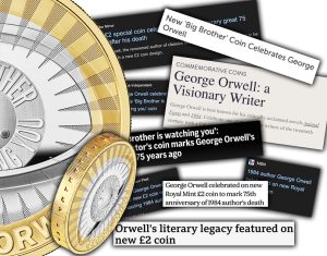 George Orwell: A Literary Icon Honored with a Special £2 Coin - The ...
